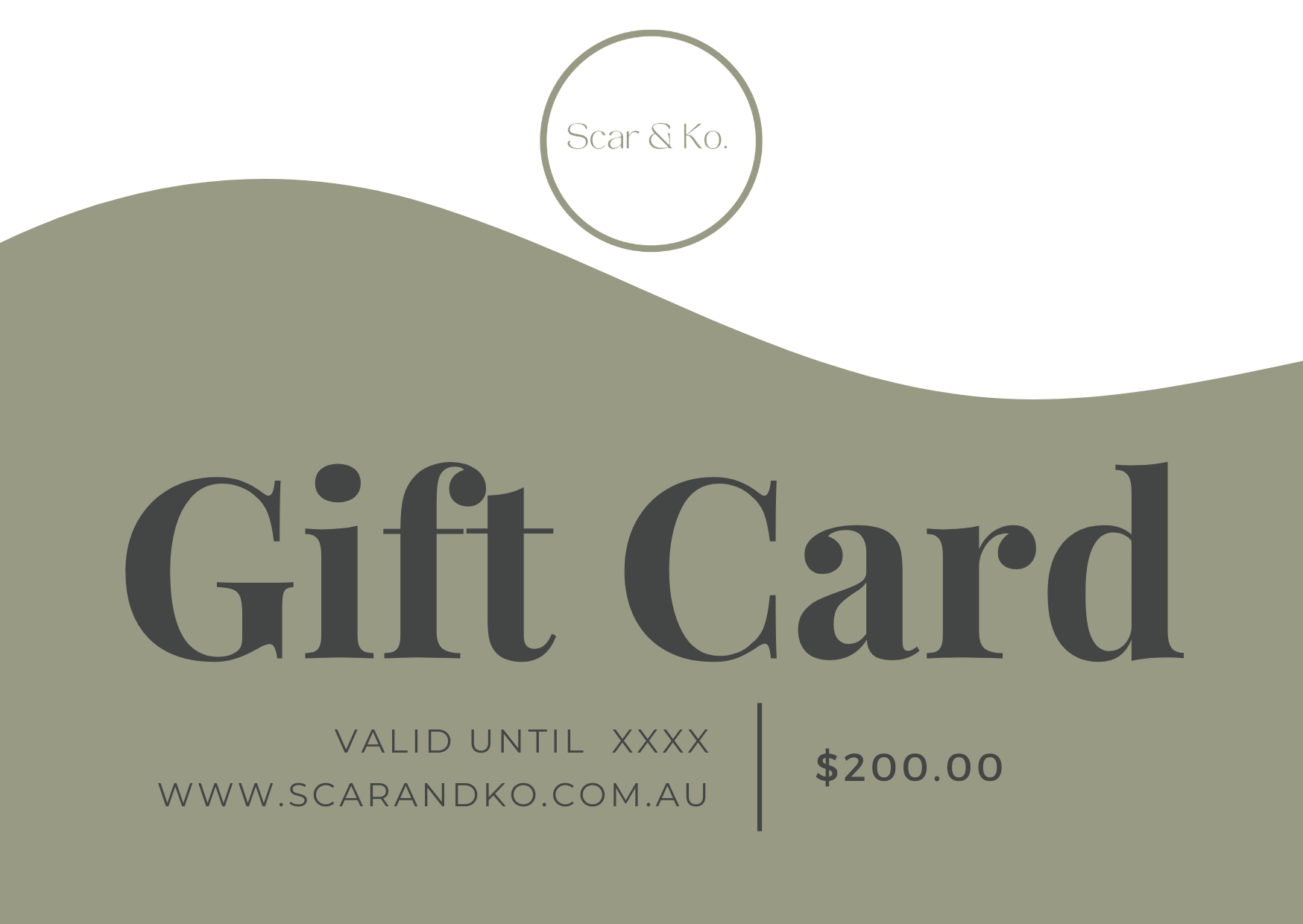 Scar & Ko Gift Cards